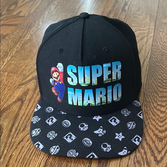 Nintendo | Accessories | Super Mario Kids Cap Black | Poshmark